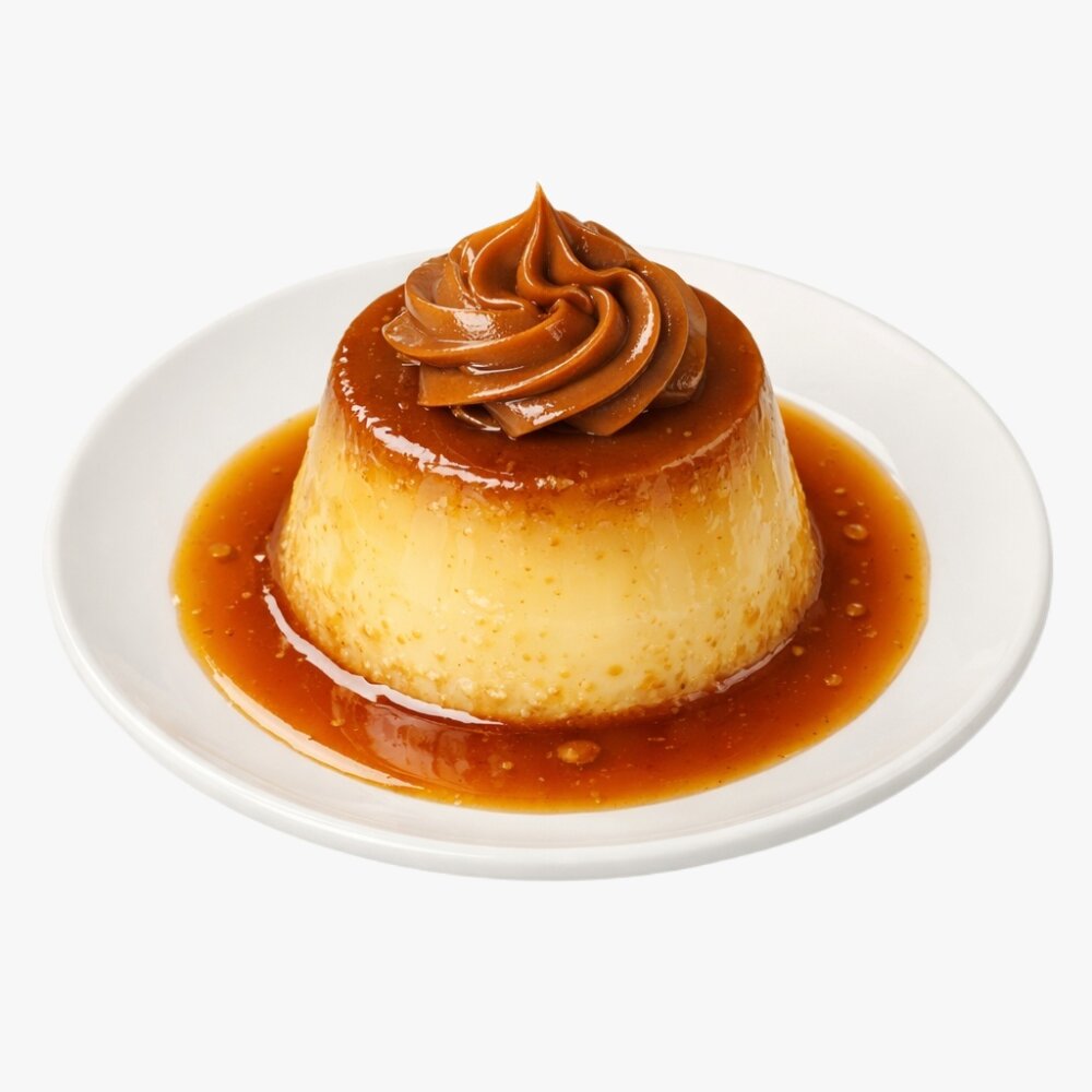 Flan Con Dulce De Leche 3D model - 3DModels.org