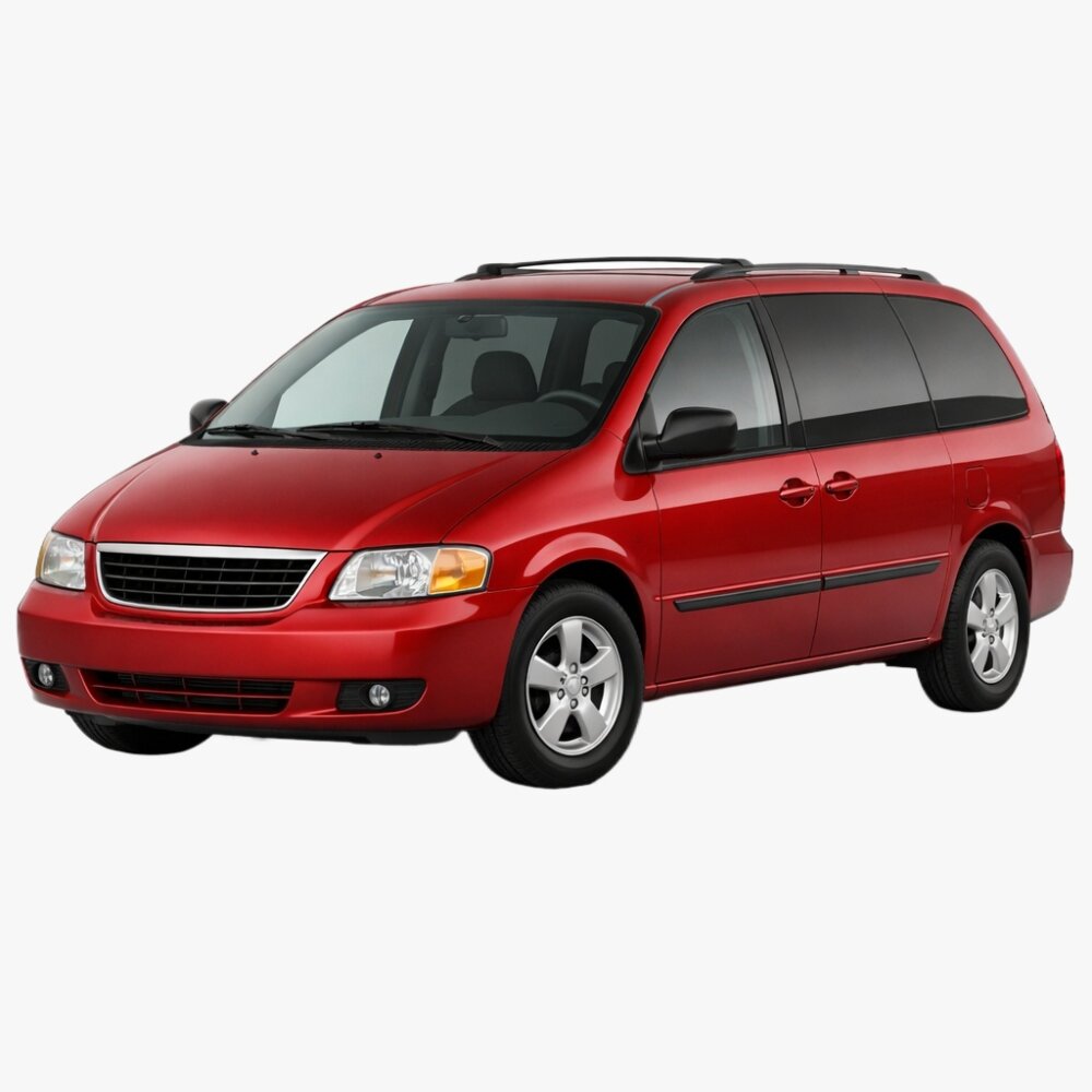 Generic Minivan 2000 3D model - 3DModels.org