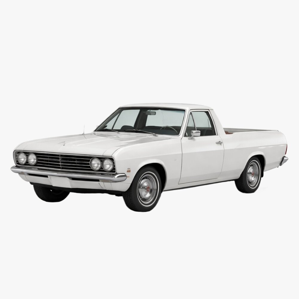 Generic Ute 1970 3D model - 3DModels.org