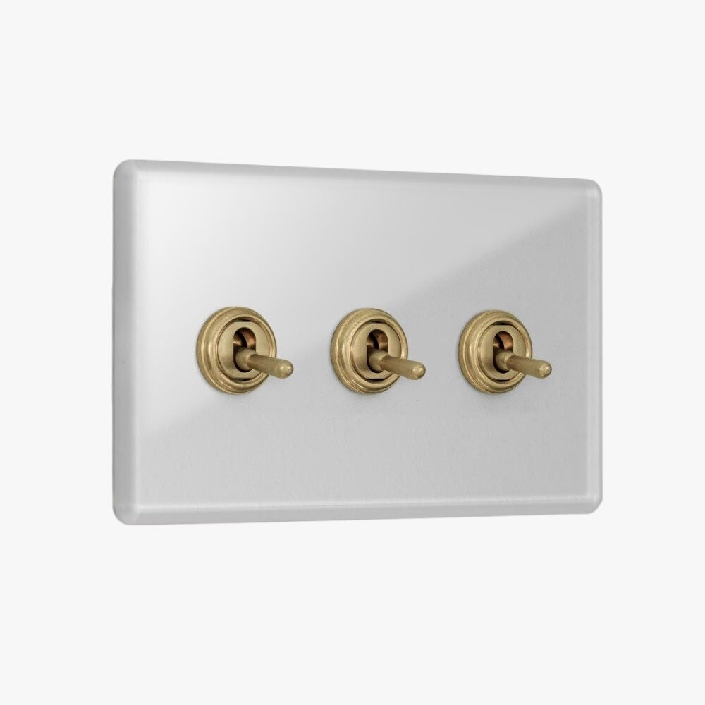 Heritage Brass Victorian Elite Toggle Switch 3D model - 3DModels.org