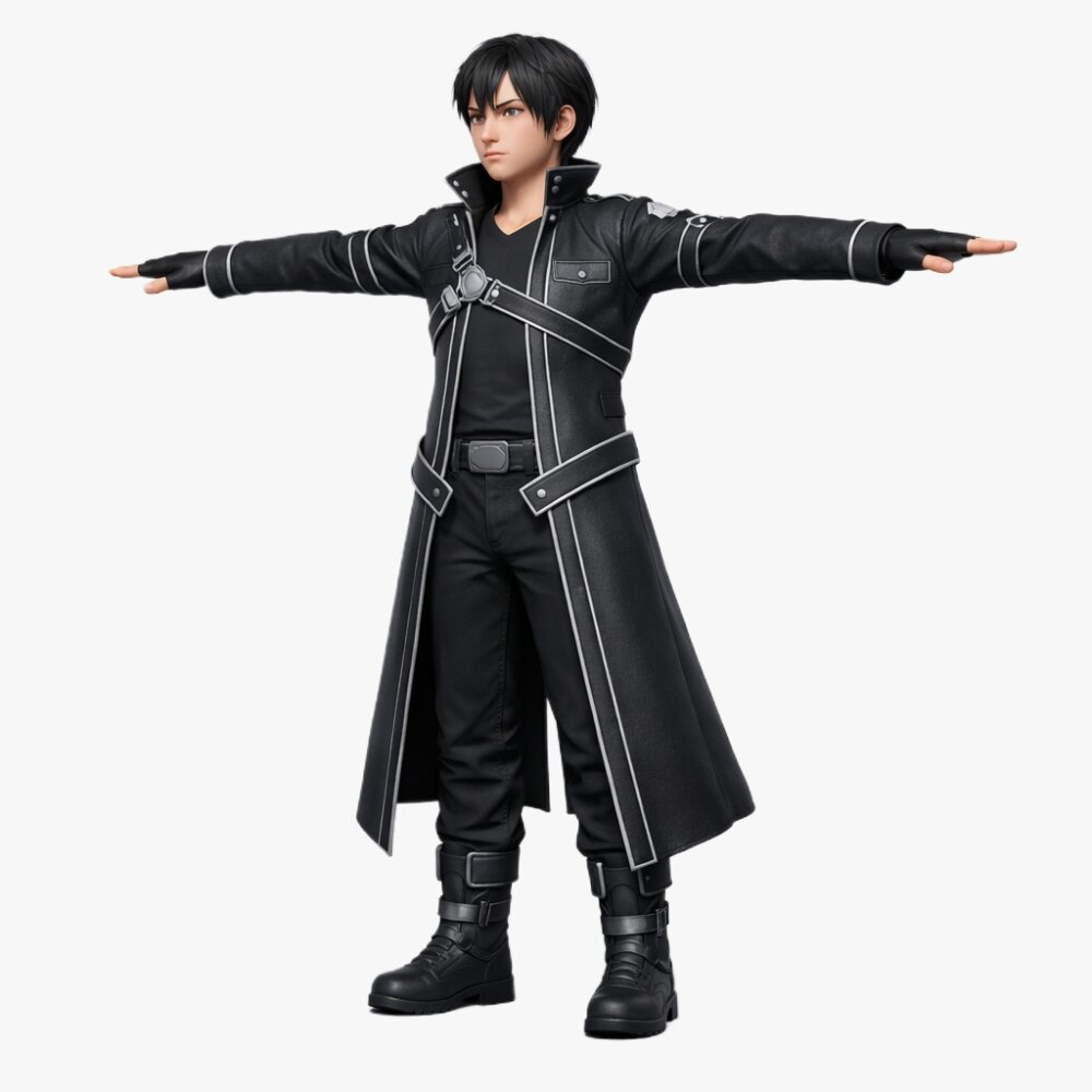Kirito de Sword Art Online Modelo 3D - 3DModels.org