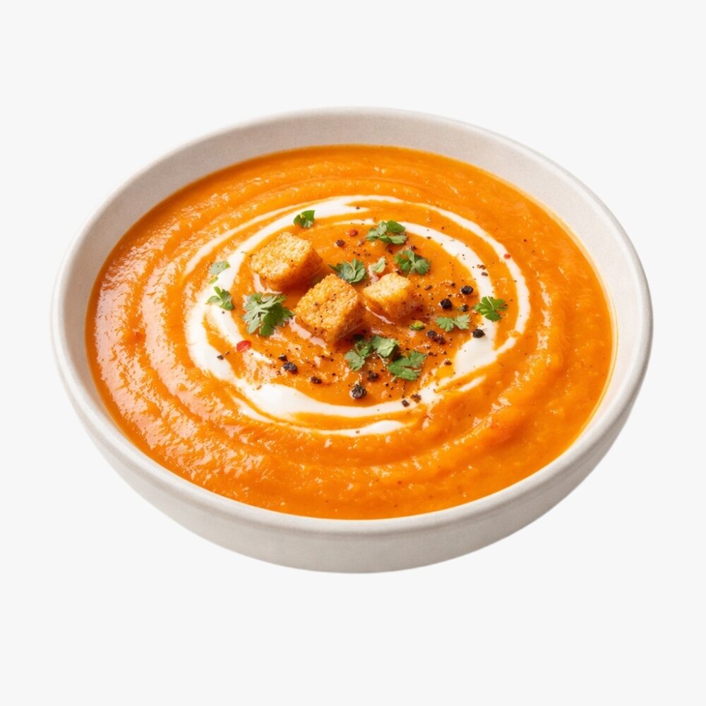 Sopa de Kumara con Espiral de Nata Modelo 3D - 3DModels.org