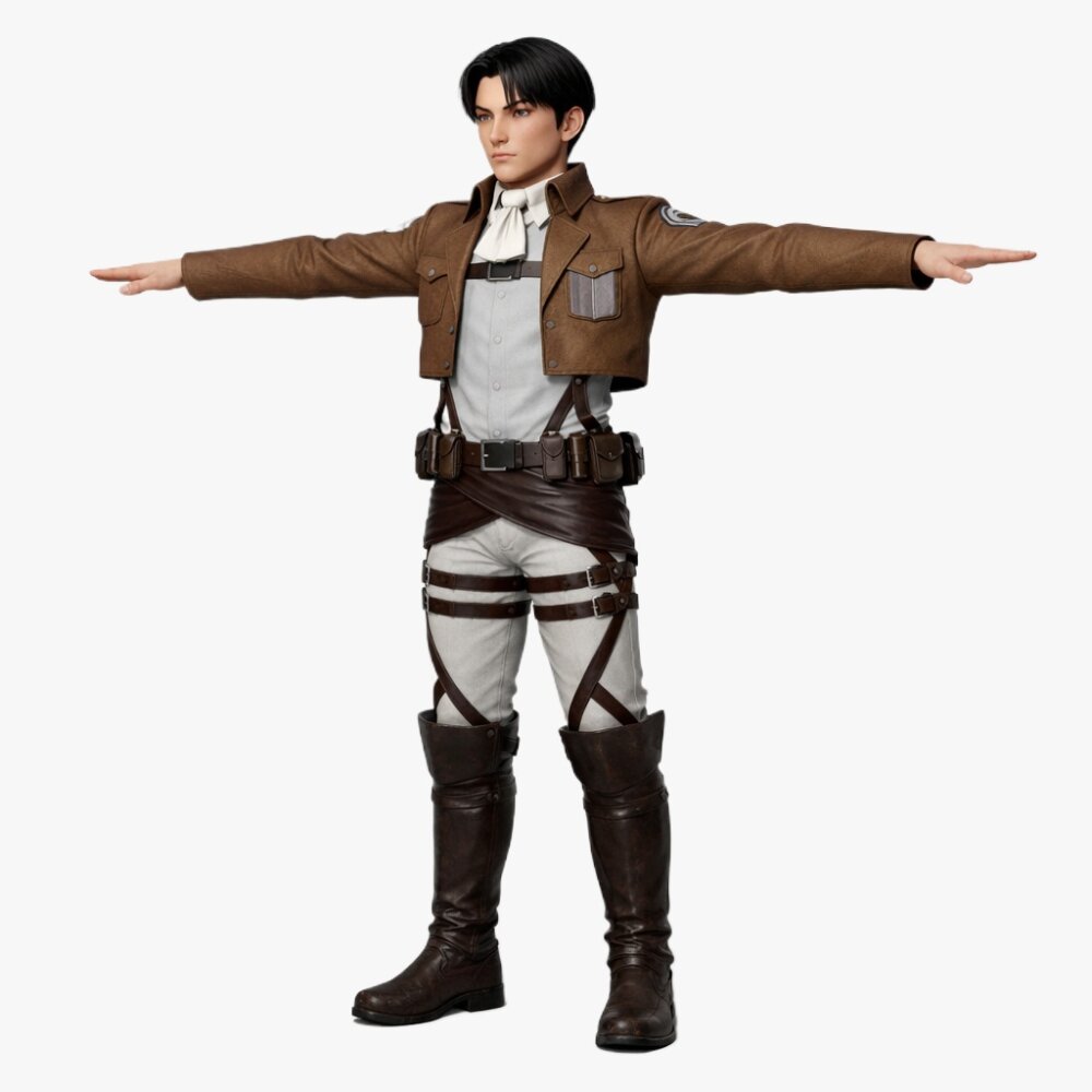 Levi Ackerman de Ataque a Los Titanes Modelo 3D - 3DModels.org