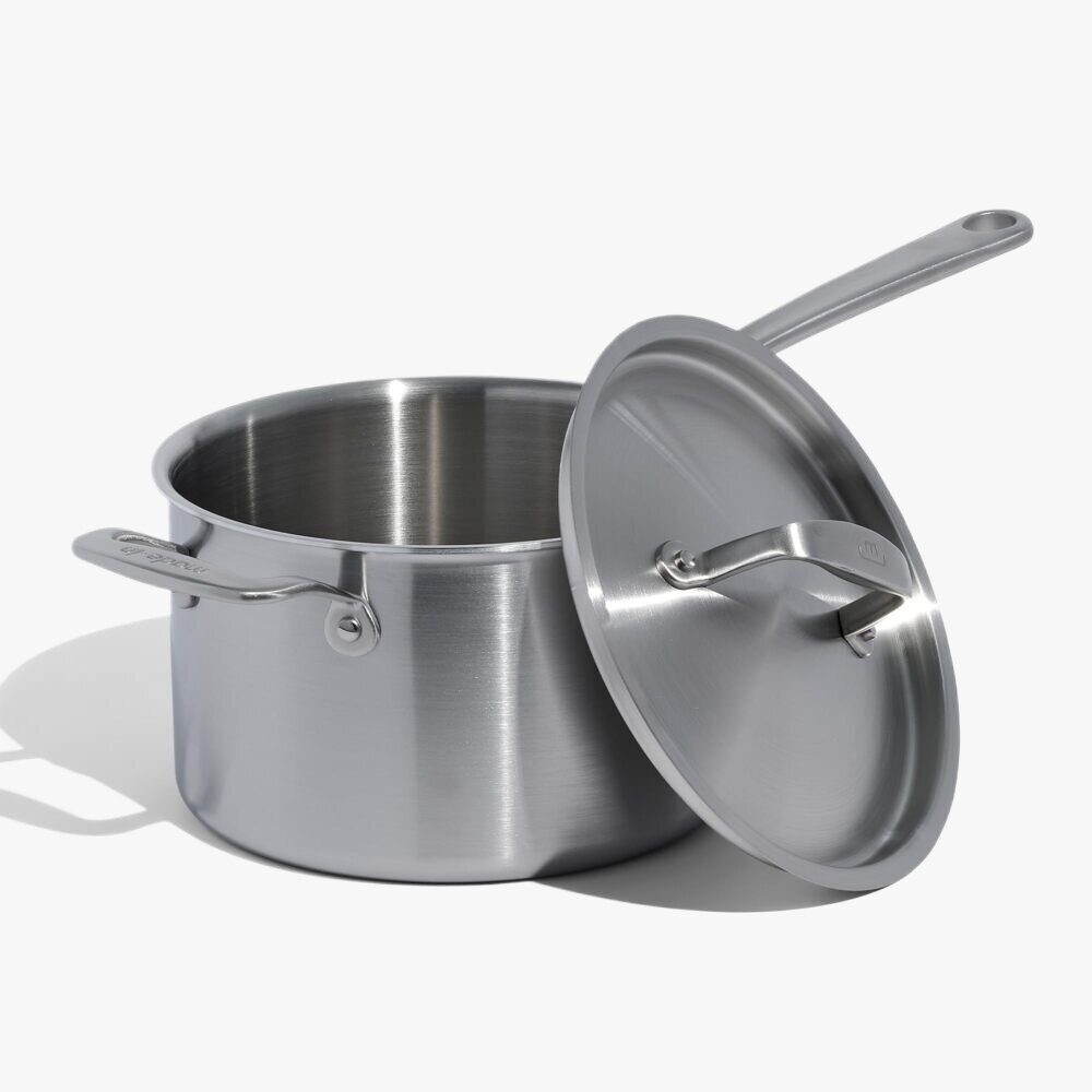 Casserole en Acier Inoxydable avec Couvercle Modèle 3D - 3DModels.org