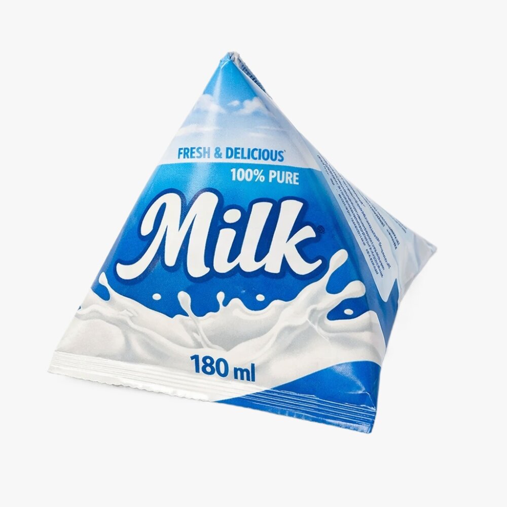 Milk Triangle Carton 180 Ml 3D model - 3DModels.org