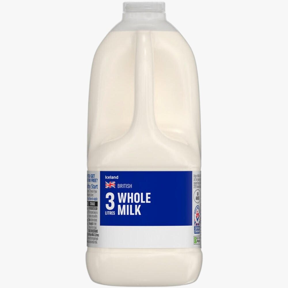 Milk UK Plastic Bottle 3 Pint 3D model - 3DModels.org
