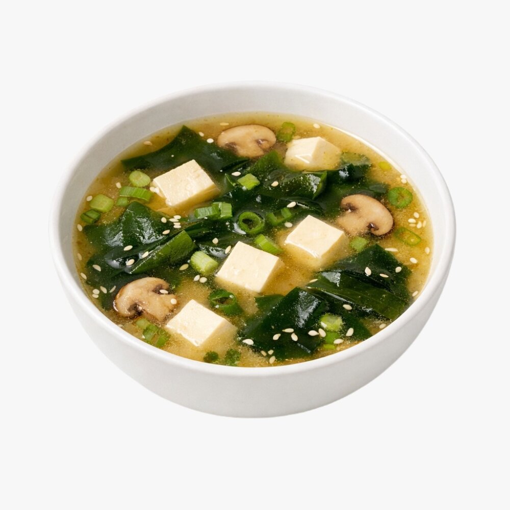 Sopa Miso con Tofu y Algas Modelo 3D - 3DModels.org