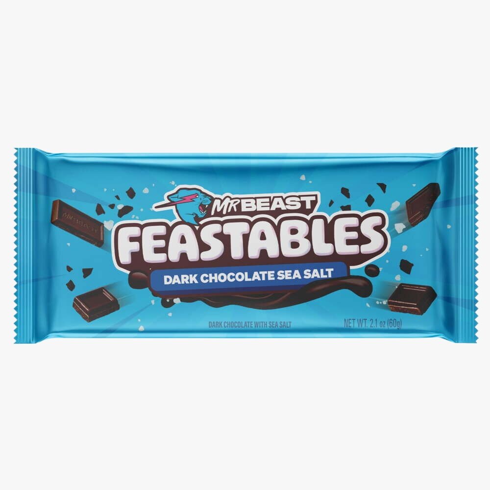 Mr. Beast Feastables Dark Chocolate 3D model - 3DModels.org