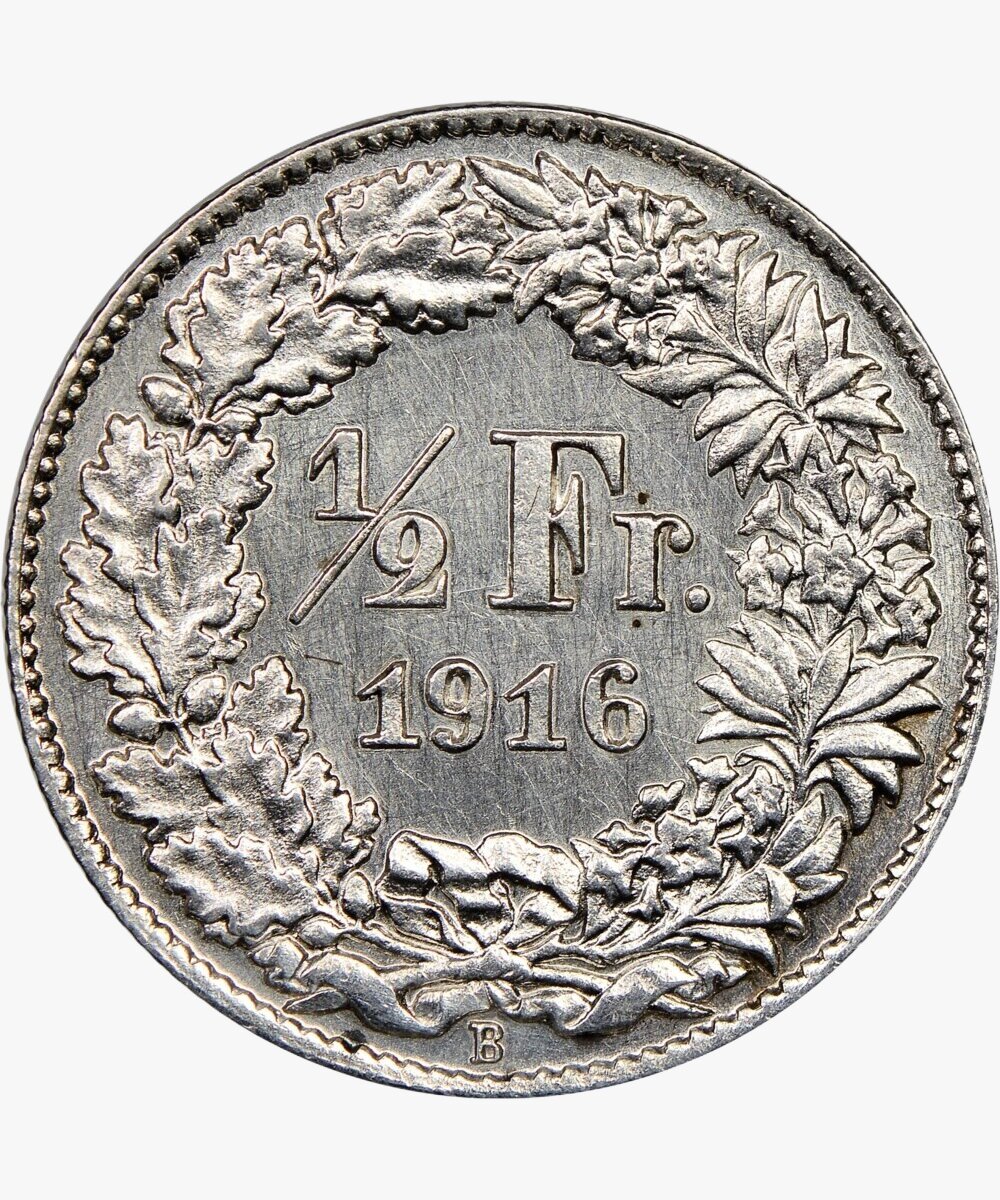 1916年半法郎硬币 3D模型 - 3DModels.org