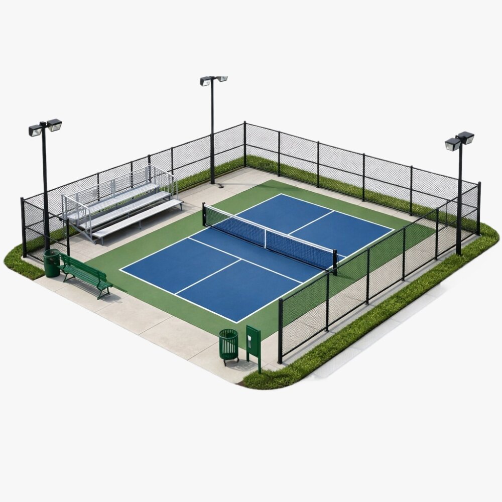 Pickleball Court 3D model - 3DModels.org