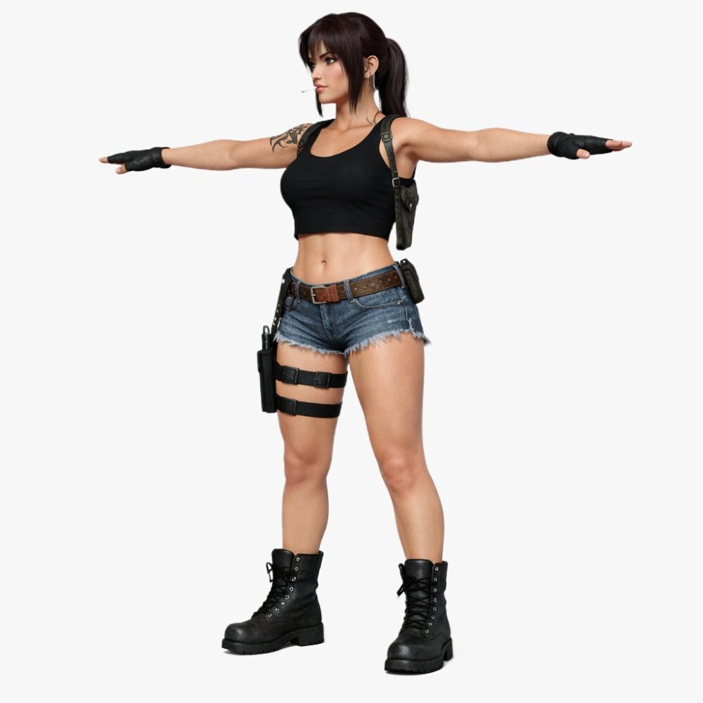 Revy (Rebecca Lee) 3D model - 3DModels.org