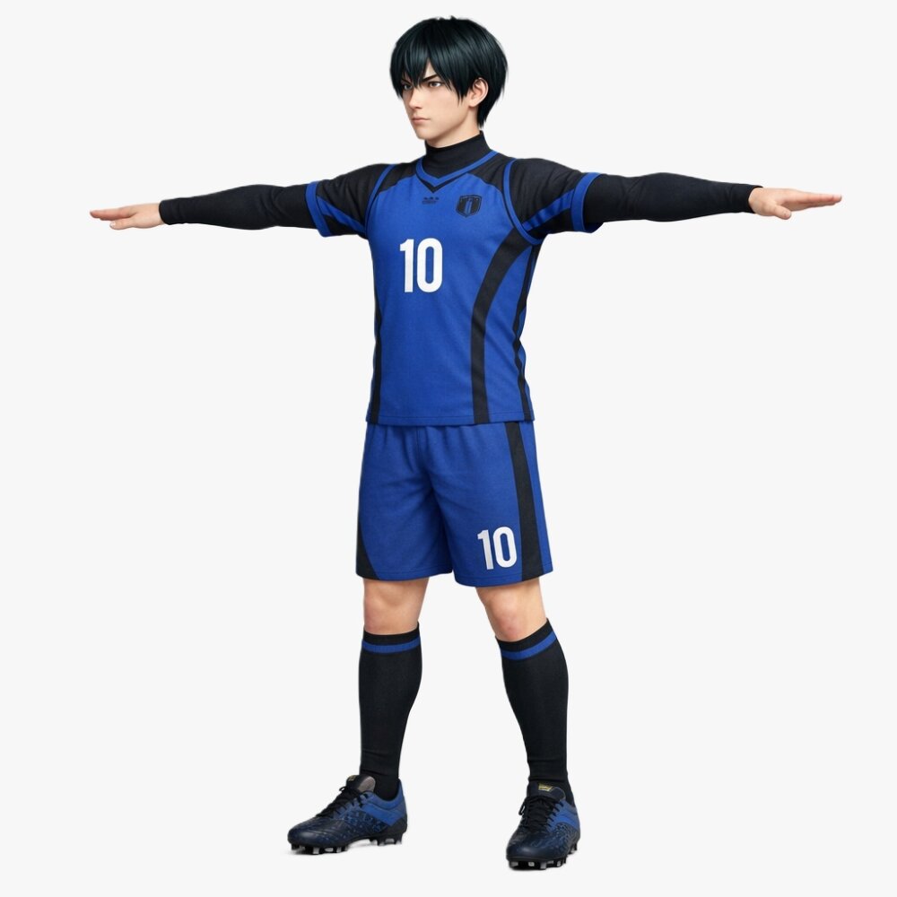 Rin Itoshi 3D model - 3DModels.org