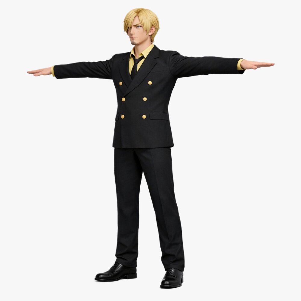 Sanji con Traje Formal Modelo 3D - 3DModels.org
