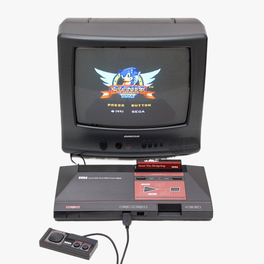 Sega Master System (1986) 3D model - 3DModels.org