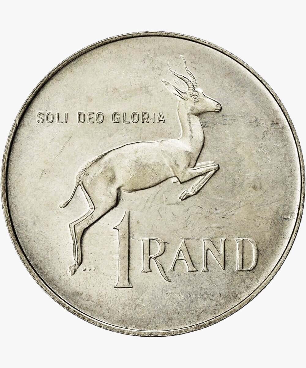 South African Rand One Rand Coin 3D model - 3DModels.org