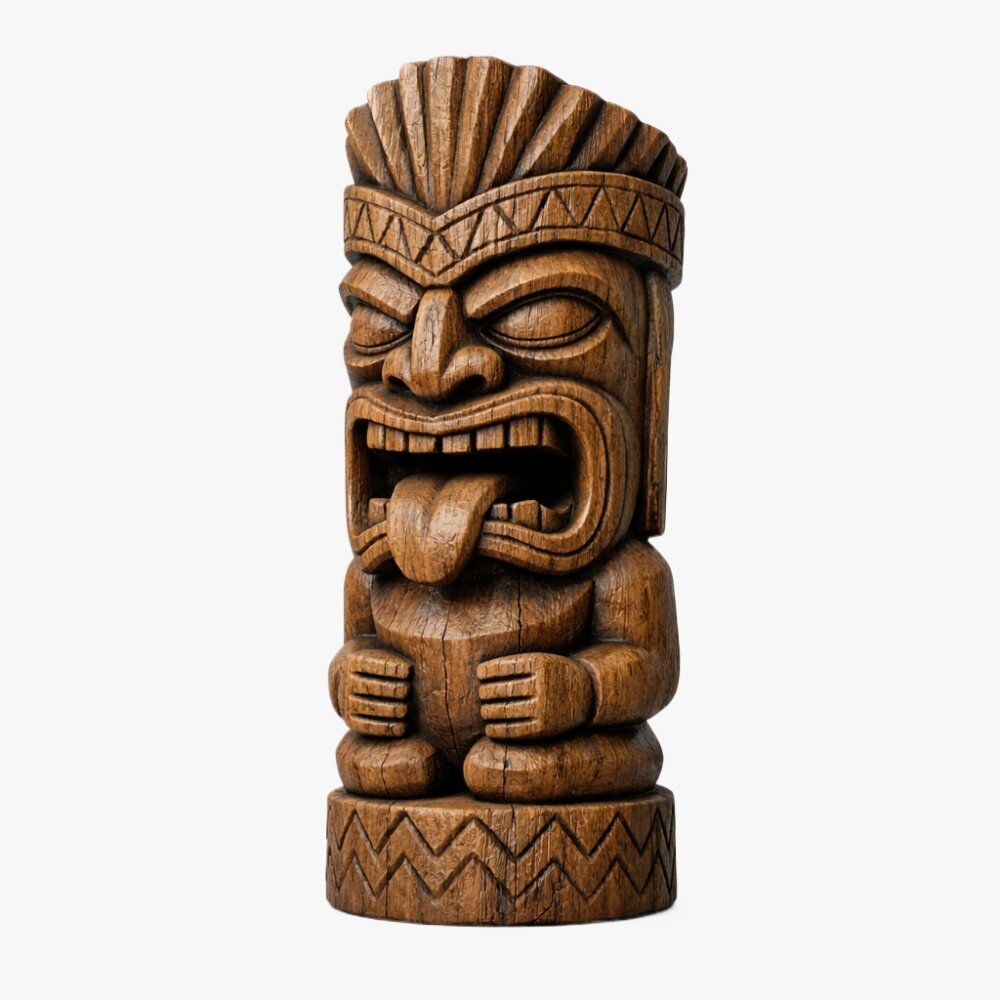 Tropical Tiki Sculpture 3D model - 3DModels.org