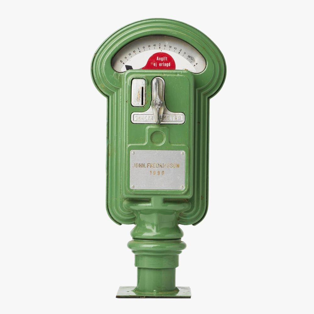 Vintage Cast Iron Parking Meter 3D model - 3DModels.org