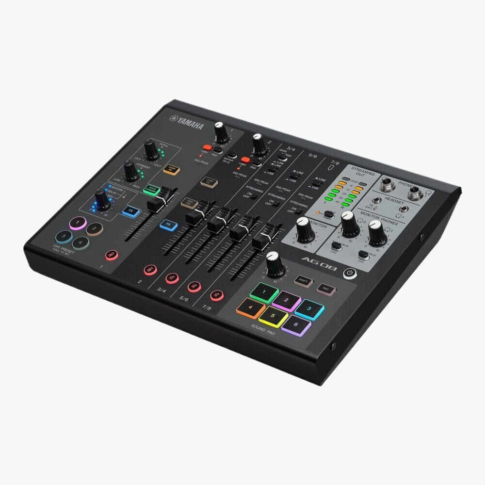 Yamaha AG08 Streaming Mixer 3D model - 3DModels.org