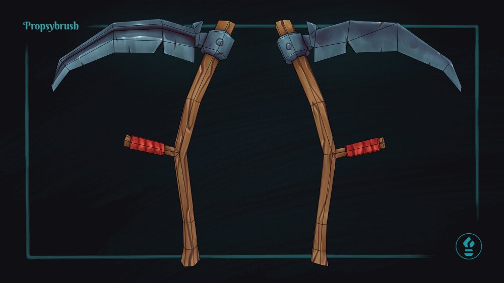 Stylized Scythe Prop – Game-ready Hand-painted Asset – 3D model ...