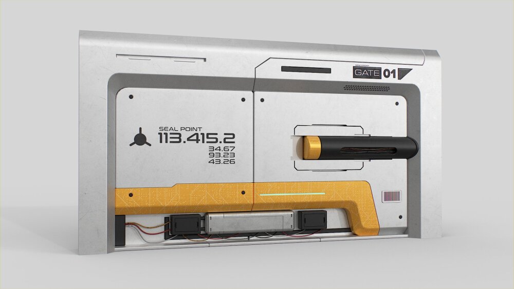 Sci Fi Wall Modular Kit 3D模型 - 下载 建筑组件 on 3DModels.org