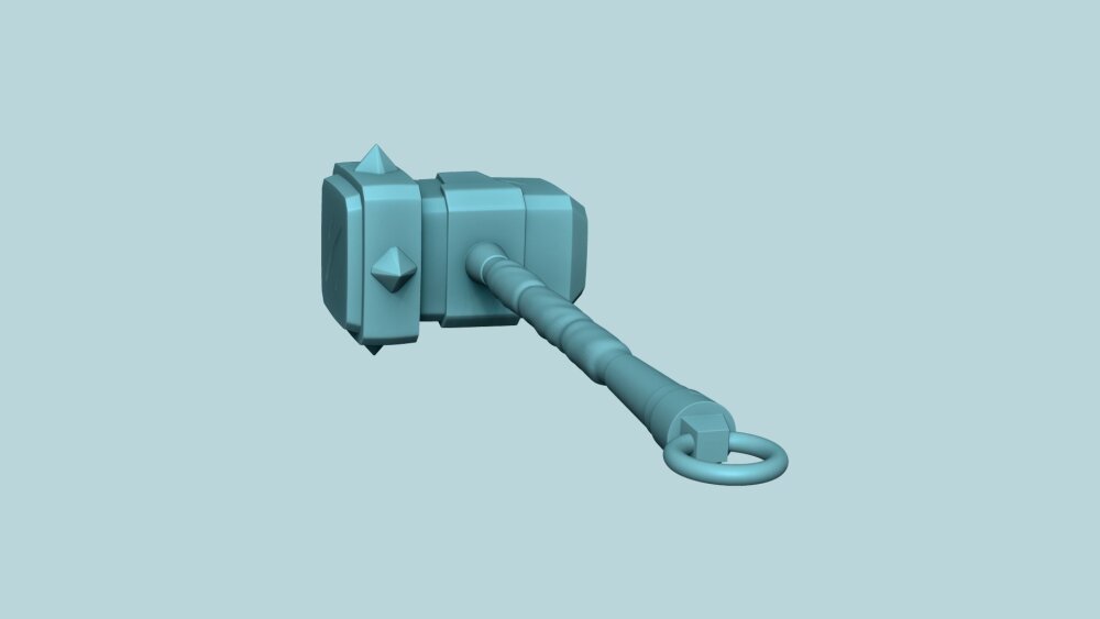 Cael Hammer – Bastion Weapon 3D Printing Model - Download STL file for ...
