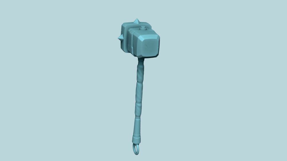 Cael Hammer – Bastion Weapon 3D Printing Model - Download STL file for ...
