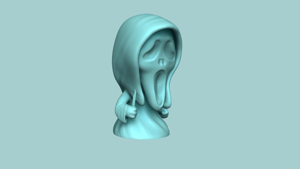 Modèle Ghostface Chibi de Scream en Style Funko pour Impression 3D ...