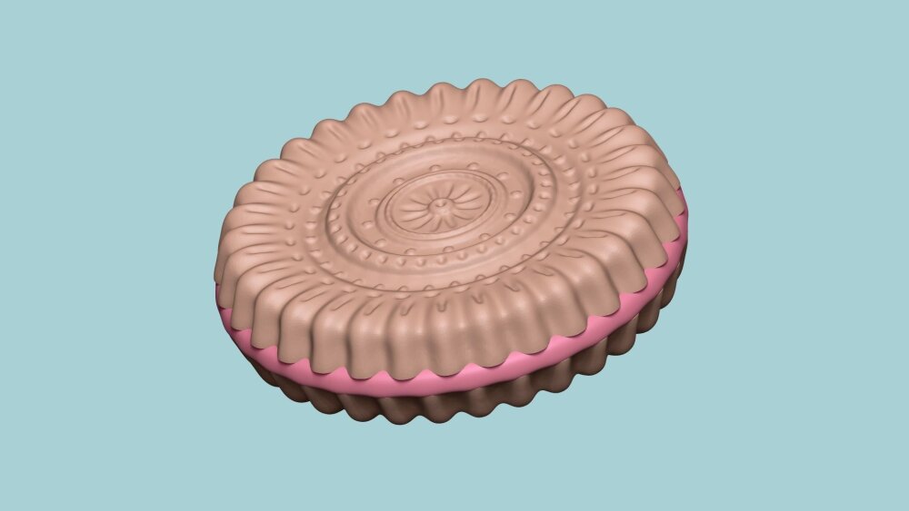 Biscuit Silicon Molding – Silicone Mold with Embossed Cookie Design 3D ...
