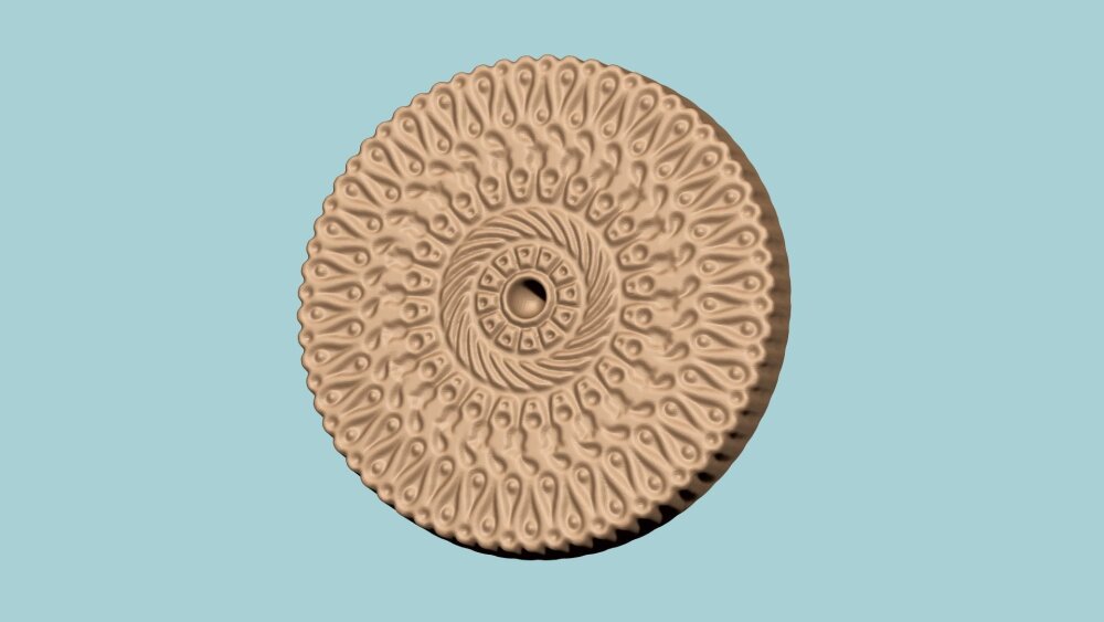 Biscuit Silicon Molding – Cookie Mould with Mandala Design 3D Printing ...