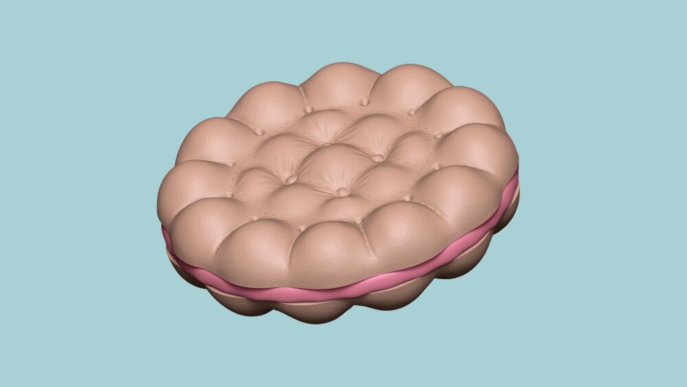 Biscuit Silicon Molding – Cookie Mould with Textured Pastry Design 3D ...