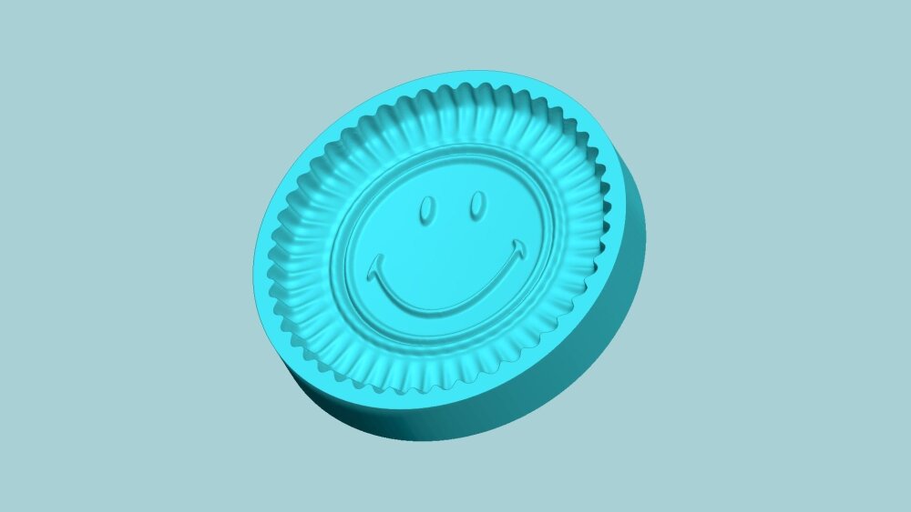 Biscuit Silicon Molding – Cookie Mould with Smiley Face Design 3D ...