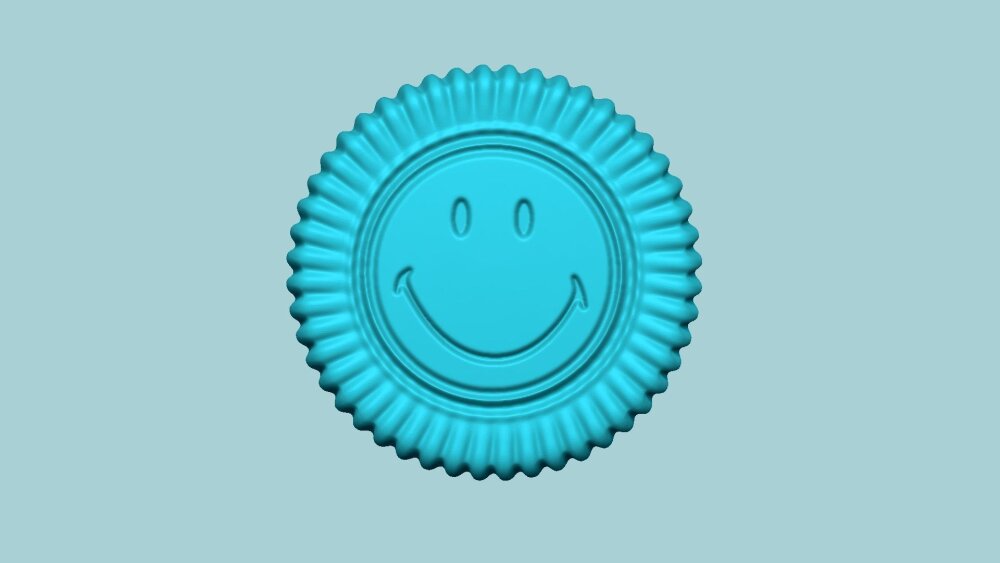 Biscuit Silicon Molding – Cookie Mould with Smiley Face Design 3D ...