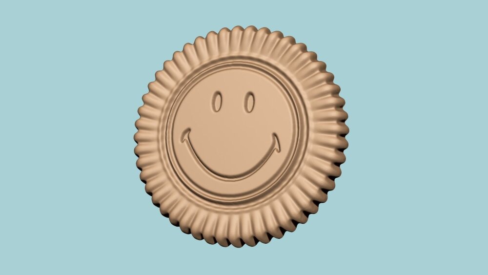 Biscuit Silicon Molding – Cookie Mould with Smiley Face Design 3D ...
