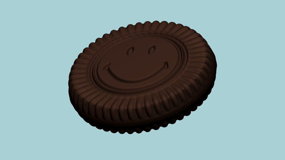 Biscuit Silicon Molding – Cookie Mould with Smiley Face Design 3D ...