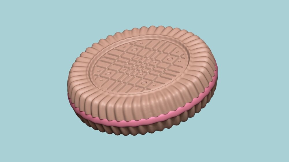 Biscuit Silicon Molding – Cookie Mould with Geometric Cookie Design 3D ...