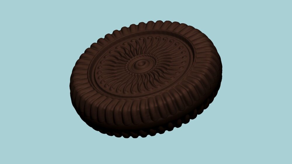Biscuit Silicon Molding – Cookie Mould with Ornate Sunburst Biscuit ...