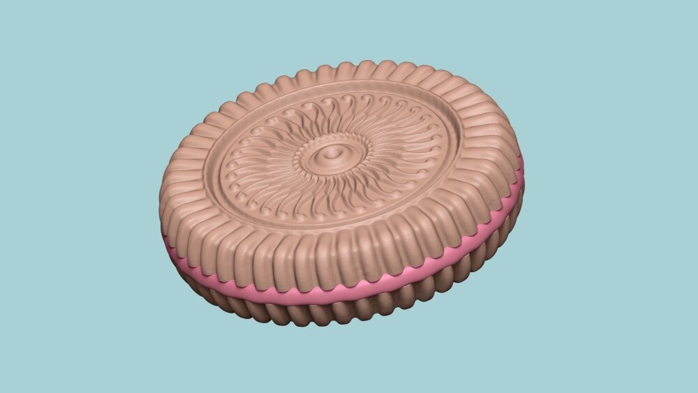 Biscuit Silicon Molding – Cookie Mould with Ornate Sunburst Biscuit ...