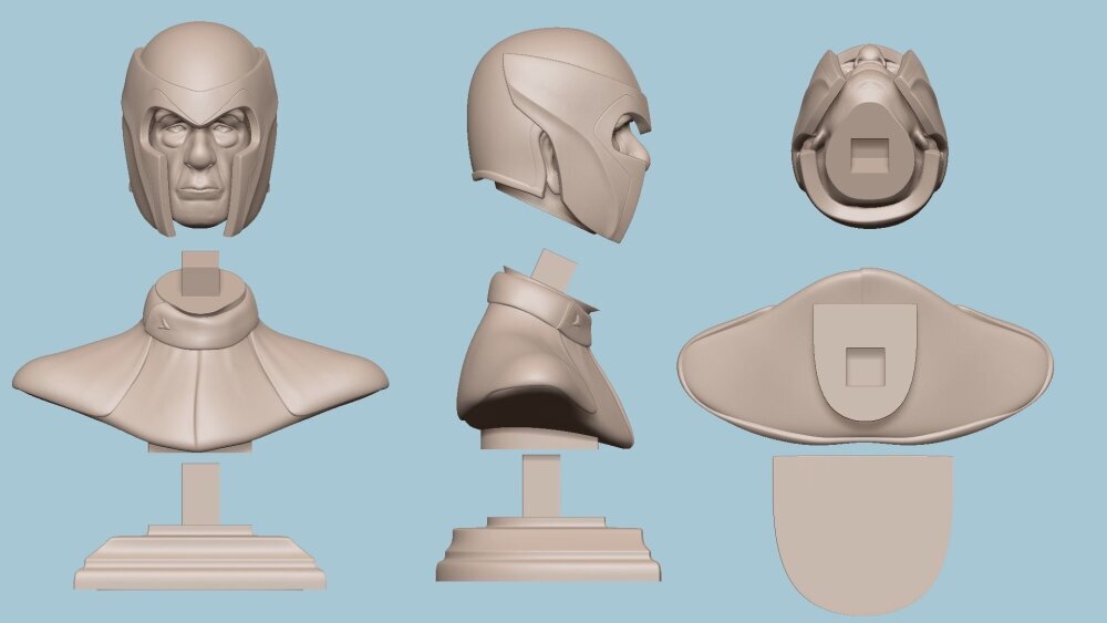 Magneto Bust – Ian Mckellen – X-men 3D model - Download Figurines on ...