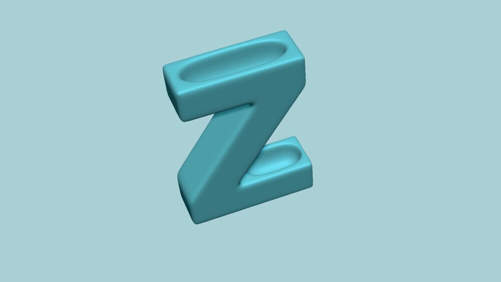 Alphabet Vases Collection – Vase Z 3D model - Download Hobby on ...