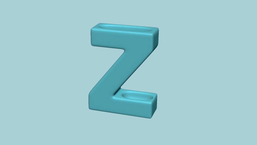 Alphabet Vases Collection – Vase Z 3D model - Download Hobby on ...