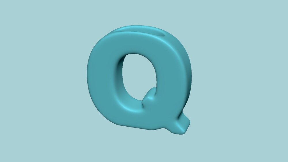 Alphabet Vases Collection – Vase Q 3D model - Download Hobby on ...