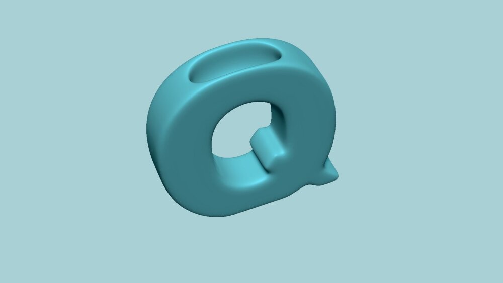 Alphabet Vases Collection – Vase Q 3D model - Download Hobby on ...