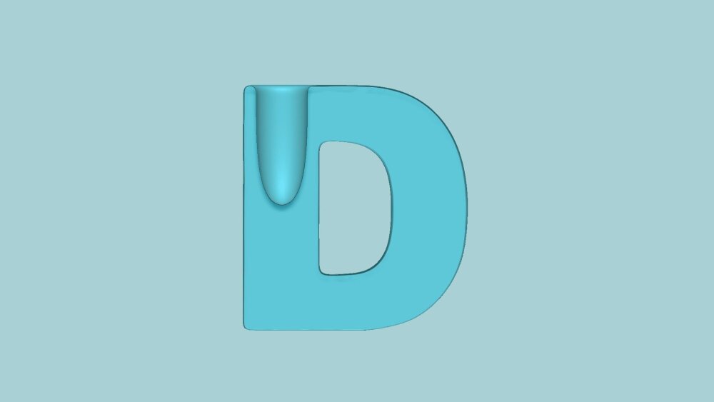 Alphabet Vases Collection – Vase D 3D model - Download Hobby on ...