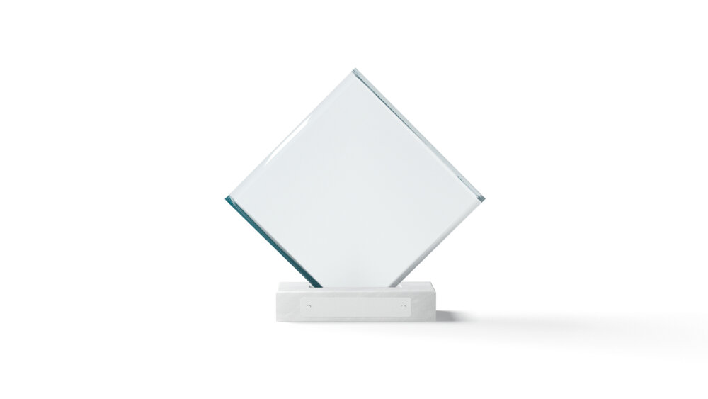 Rhombus Glass Award Trophy 3D model - Download Trophy on 3DModels.org