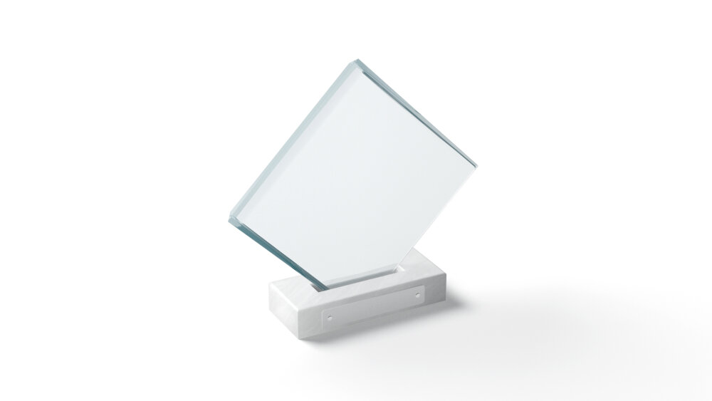 Rhombus Glass Award Trophy 3D model - Download Trophy on 3DModels.org