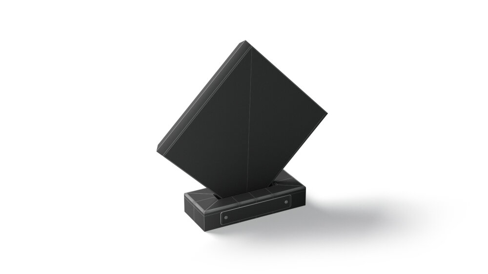 Rhombus Glass Award Trophy 3D model - Download Trophy on 3DModels.org