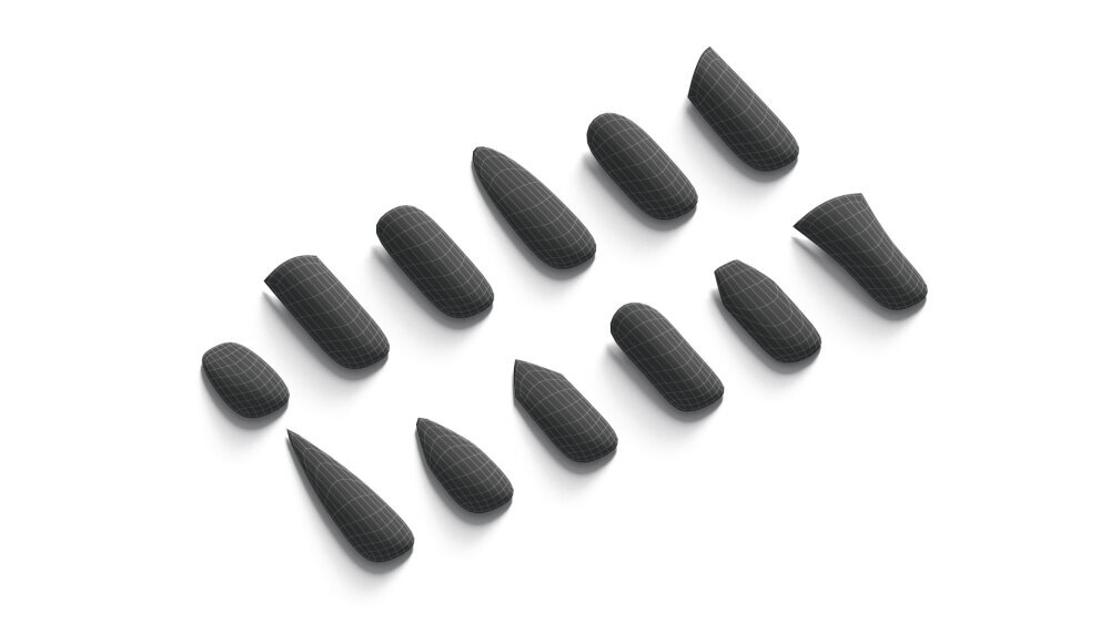Nail Manicure Set with Varied Types, Shapes and Lengths 3D model ...