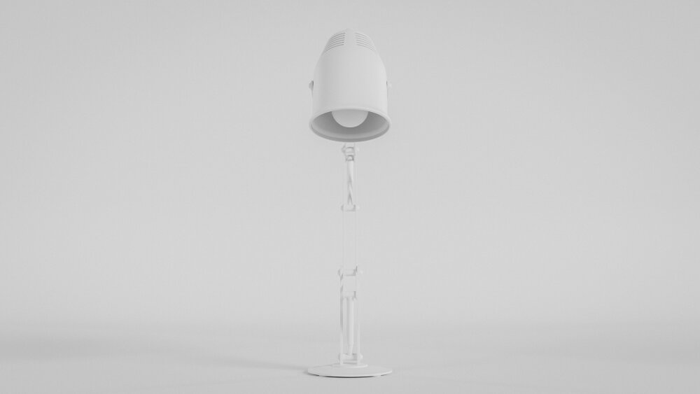 Industrial Sci-fi Desk Lamp Concept 3D model - Download Lamp on ...
