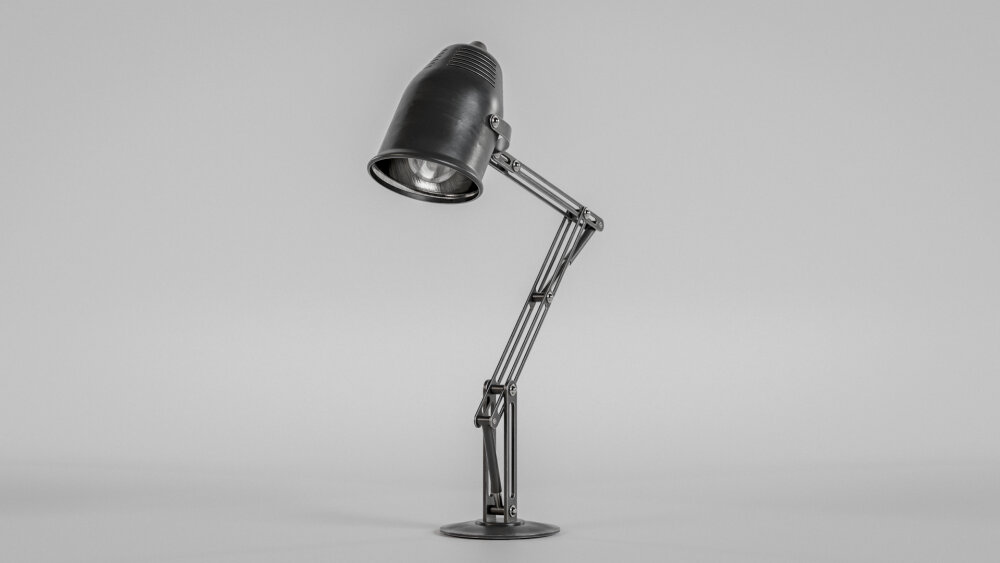 Industrial Sci-fi Desk Lamp Concept 3D model - Download Lamp on ...