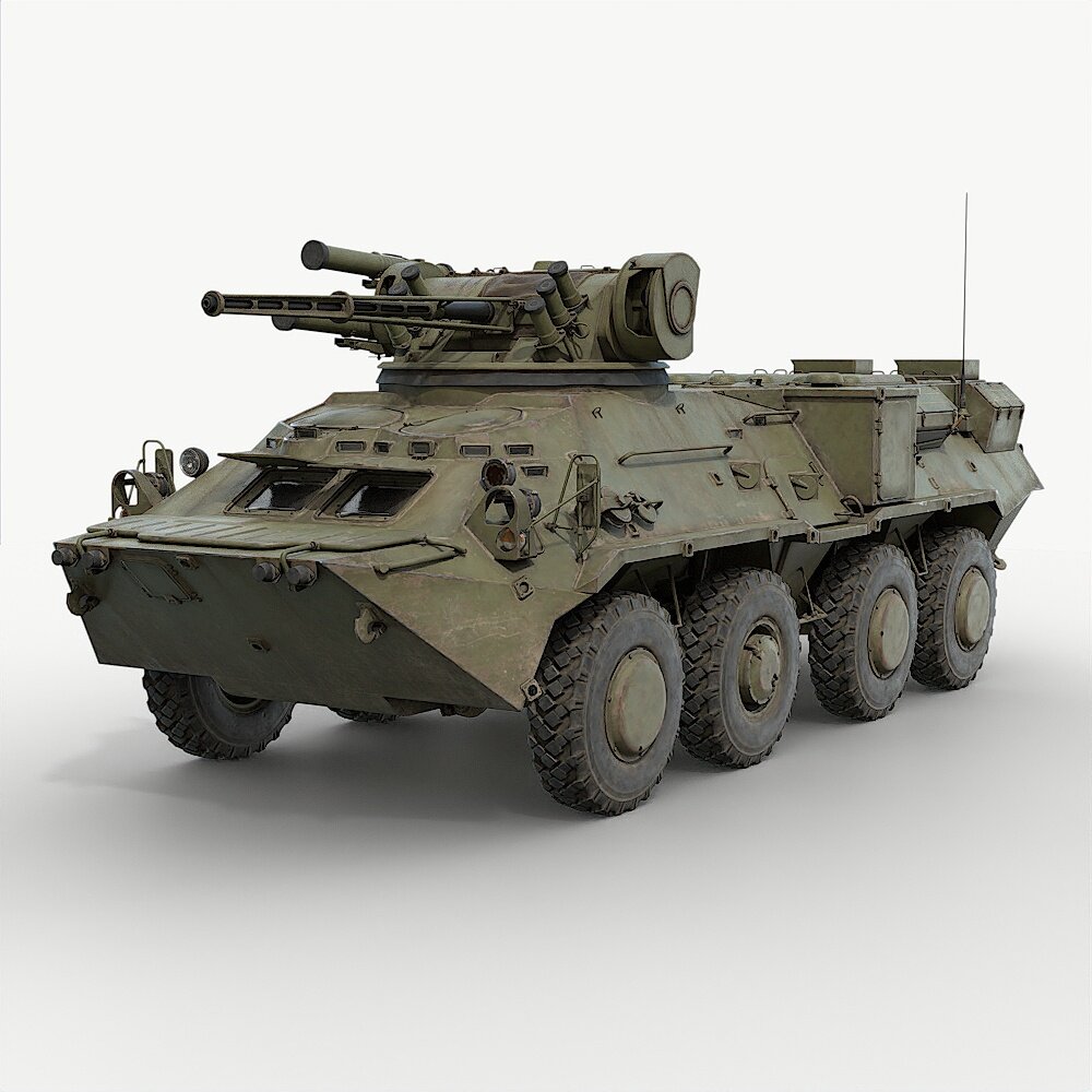 BTR-3 Veículo Blindado de Transporte de Pessoal Modelo 3D - Baixar ...
